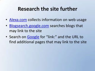 Evaluating Internet Sources | PPTX