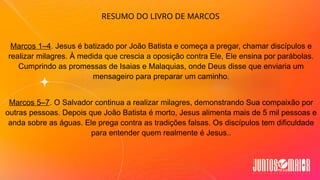 Evangelho de Marcos power point Biblia Crista | PPTX