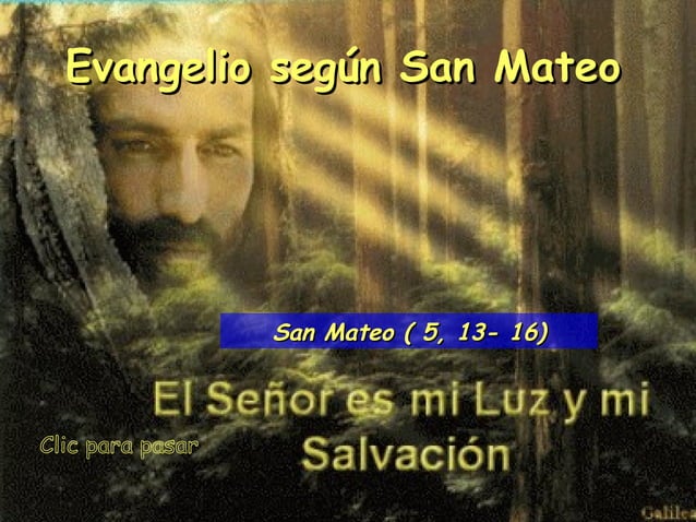 Evangelio san mateo 5, 13 16 | PPS