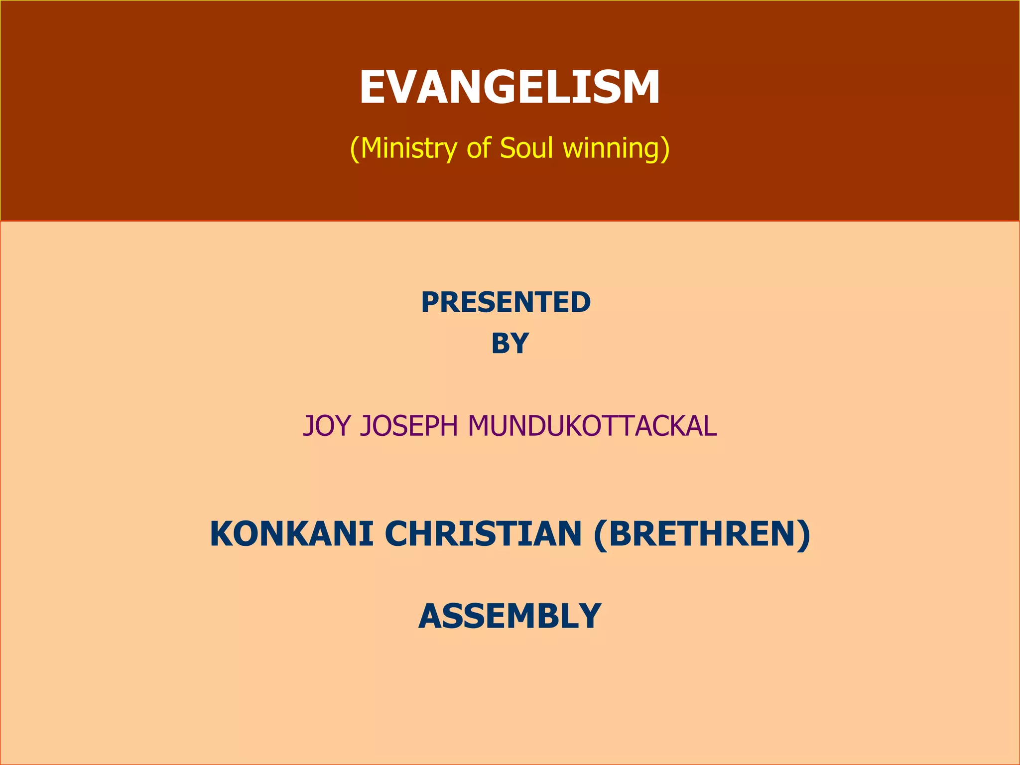 Evangelism | PPT