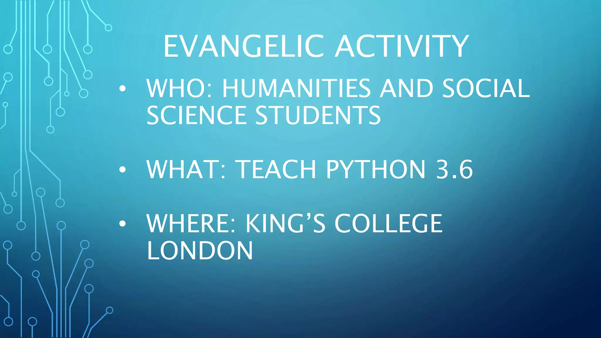 Python and Data Evangelism | PPT