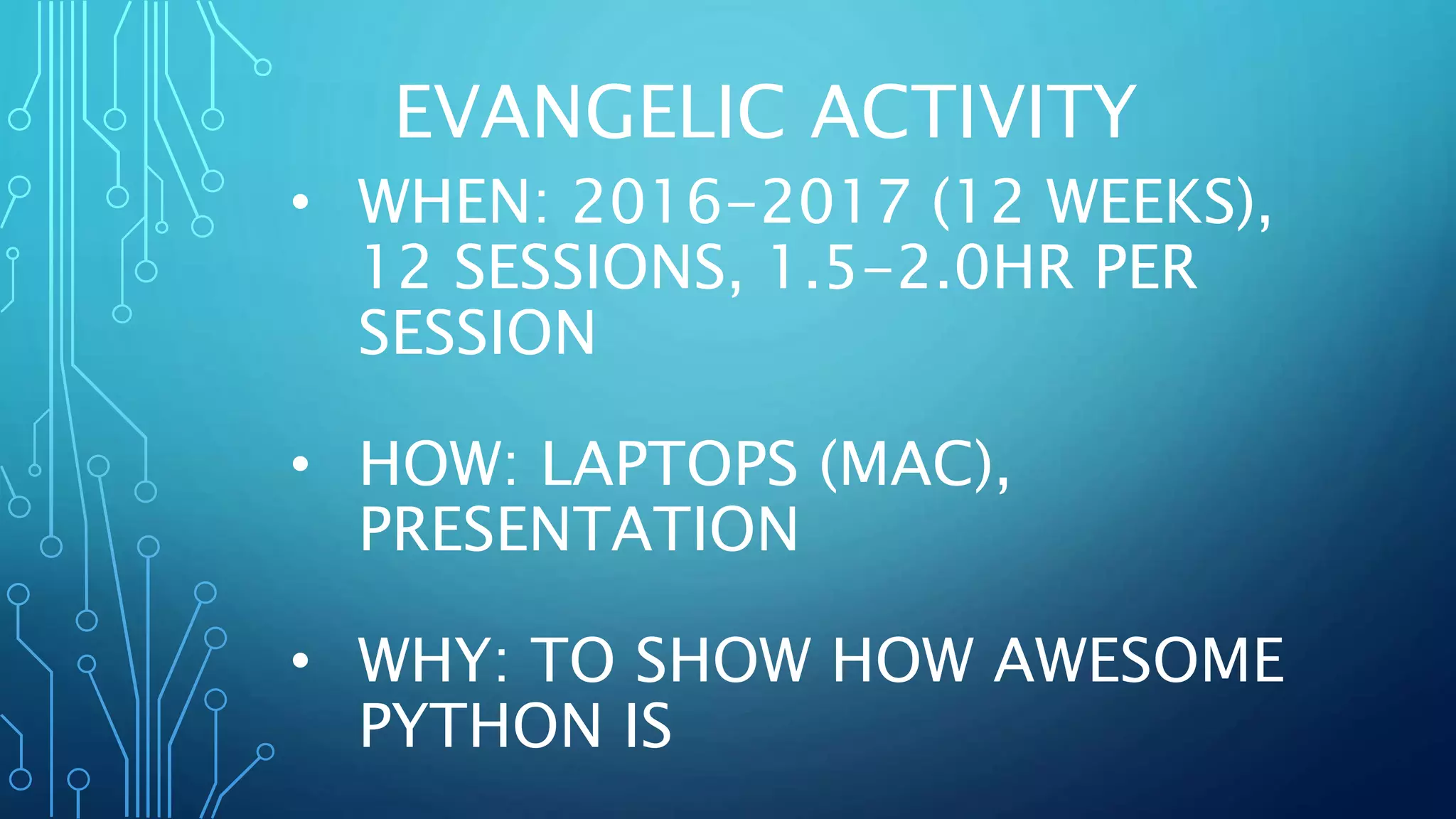 Python and Data Evangelism | PPT