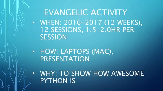 Python and Data Evangelism | PPT