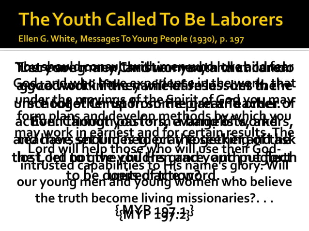 To Be Laborers Together With God | PPT