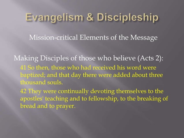 Evangelism and discipleship | PPTX | Christianity | Religion & Spirituality