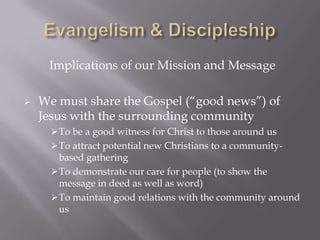 Evangelism and discipleship | PPTX