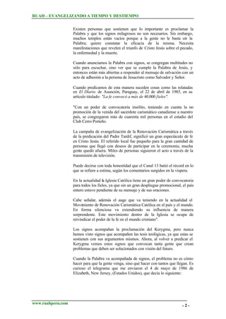 Evangelización y sanacion | PDF