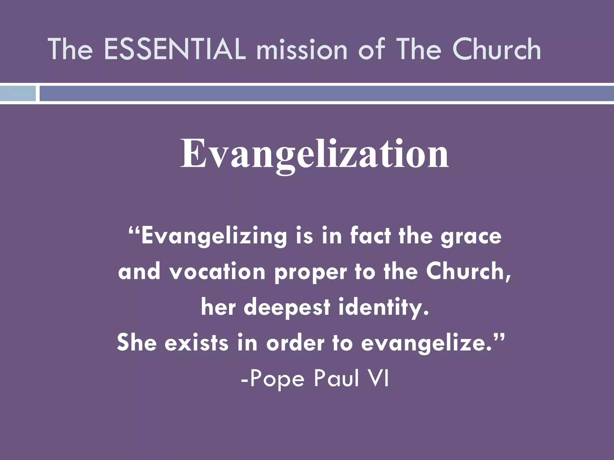 Evangelization 101 | PPT