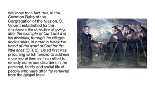 Evangelization in the footsteps of Saint Vincent de Paul | PDF