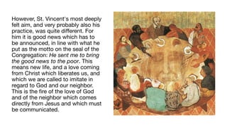 Evangelization in the footsteps of Saint Vincent de Paul | PDF