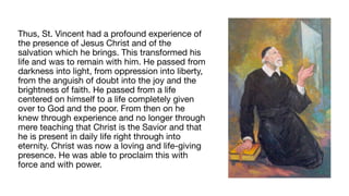 Evangelization in the footsteps of Saint Vincent de Paul | PDF