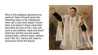 Evangelization in the footsteps of Saint Vincent de Paul | PDF