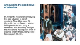 Evangelization in the footsteps of Saint Vincent de Paul | PDF
