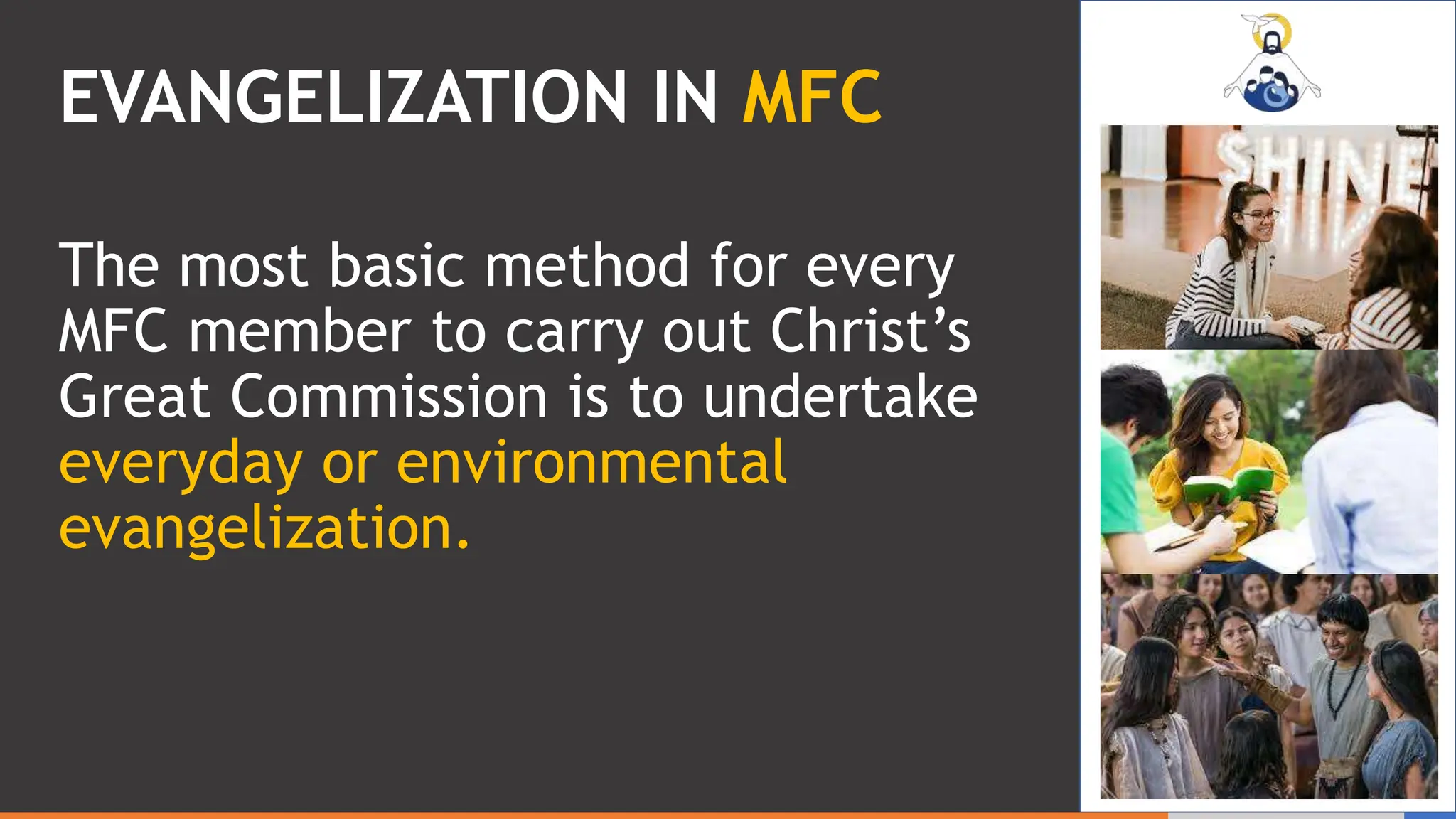 EVANGELIZATION IN MFC TALK # 2 EVANGELIZATION IN MFC TALK # 2 | PPTX