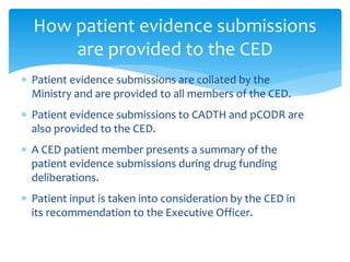 Patient Input: What is asked for and what is helpful in a patient ...