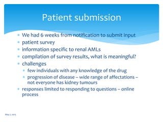 Patient Input: What is asked for and what is helpful in a patient ...