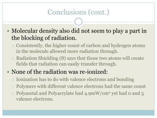 The Effects of Beta Radiation on Polymers | PPTX
