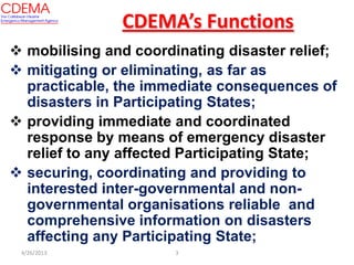 Monitoring and evaluation: The Caribbean Disaster Emergency Management ...