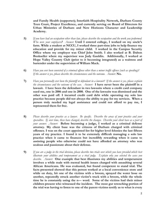 Pat Evans 2014 PA-PAC Questionnaire | PDF