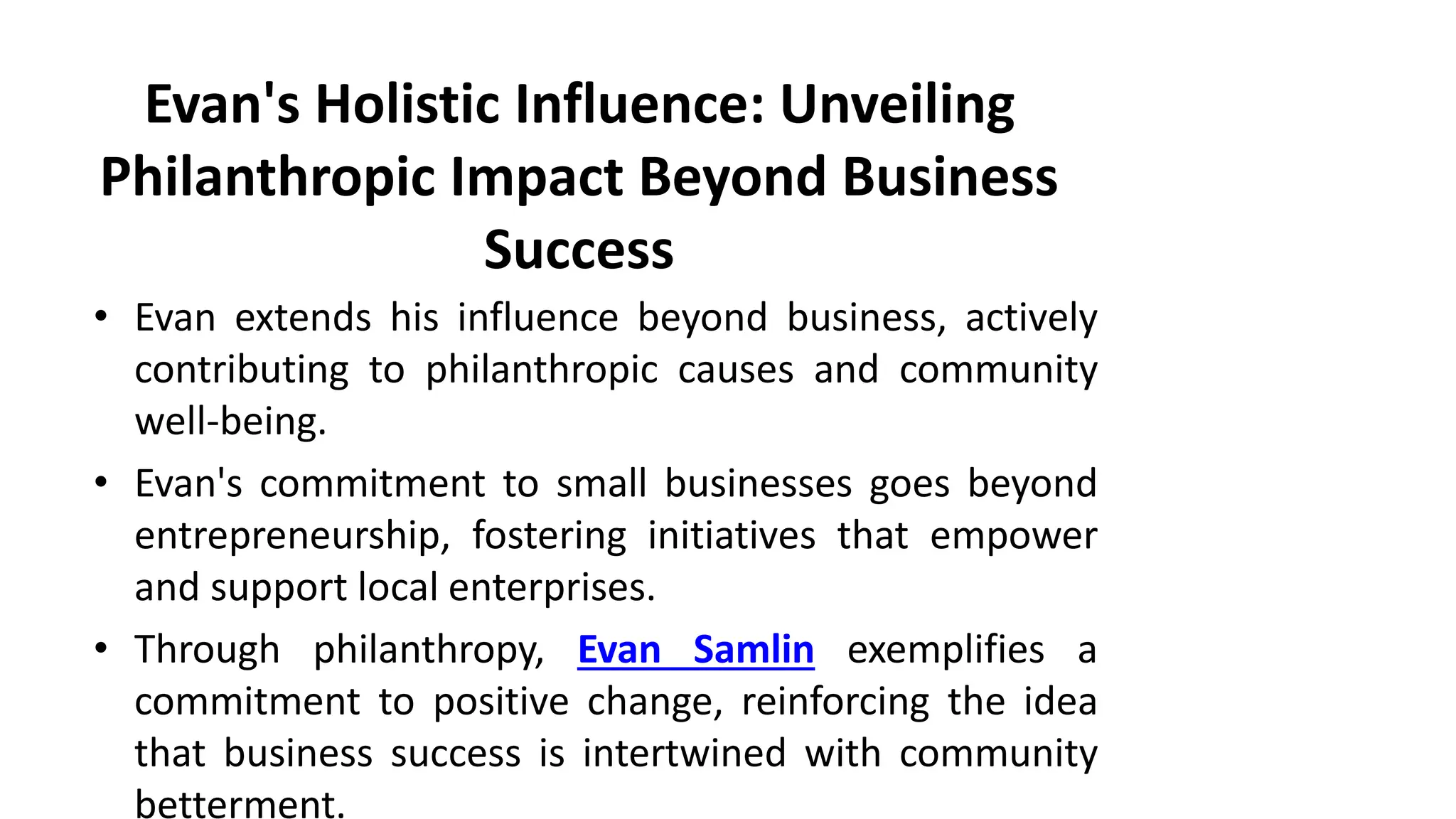 Evan Samlin is Shaping the Future Business Landscape With Innovation ...