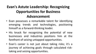 Evan Samlin is Shaping the Future Business Landscape With Innovation ...