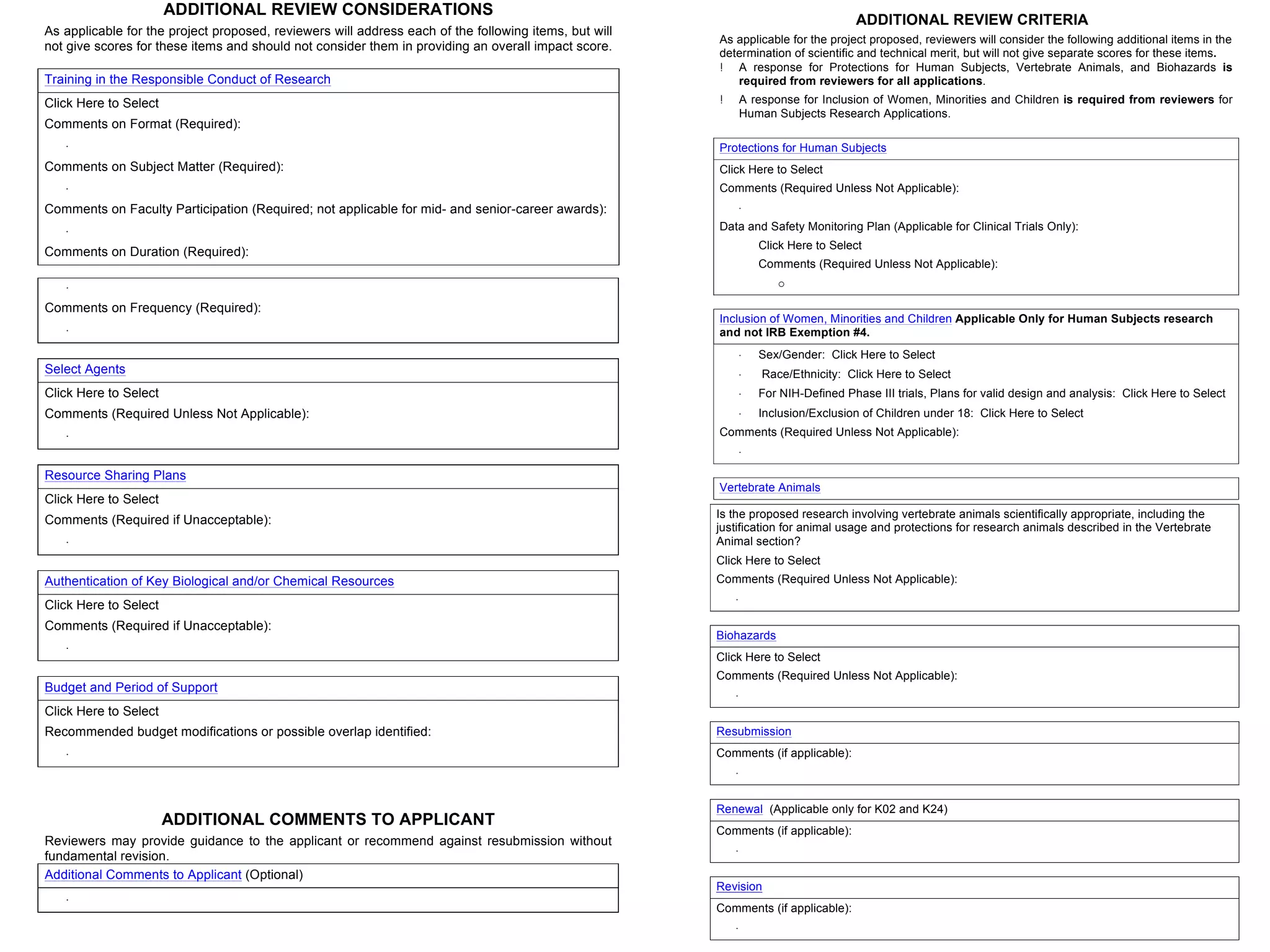 Considerations in Applying for a K99 Award: the NIH "Pathway to ...
