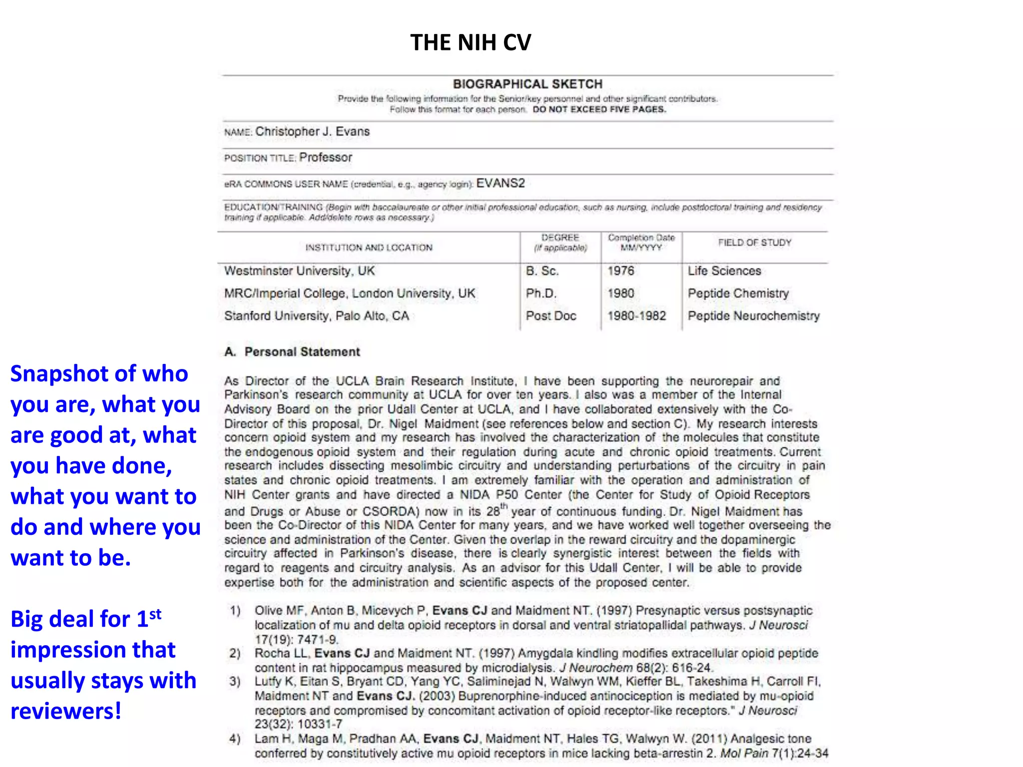 Considerations in Applying for a K99 Award: the NIH "Pathway to ...