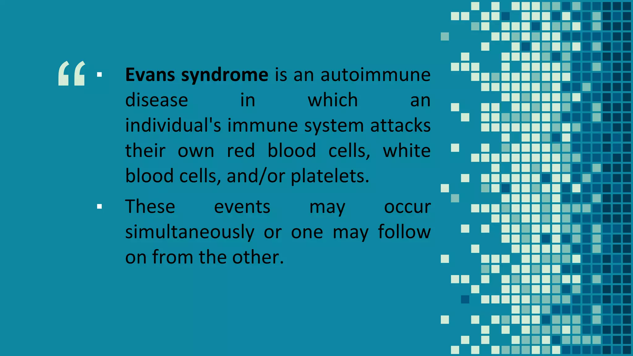 Evans syndrome | PPTX