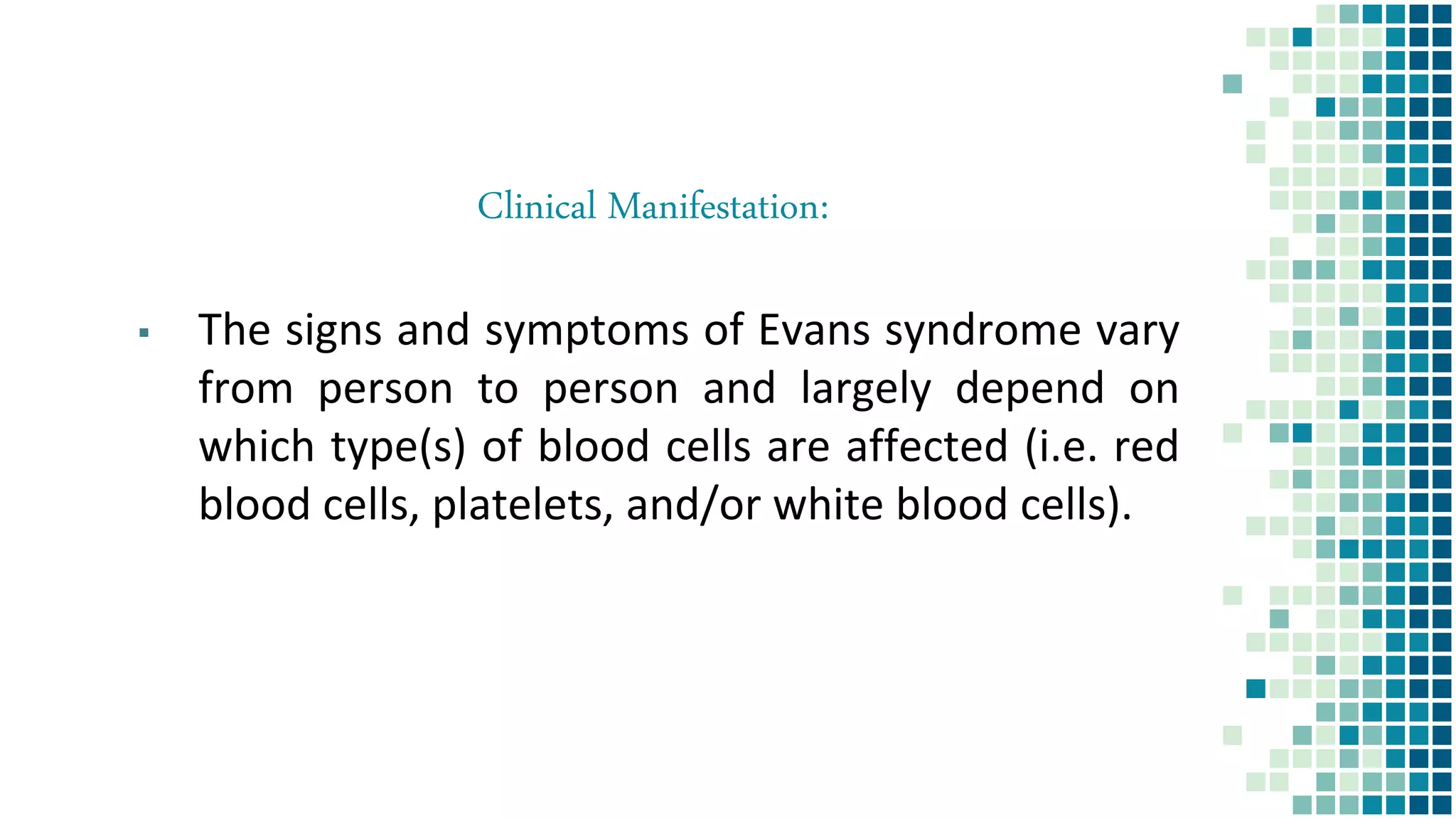 Evans syndrome | PPTX