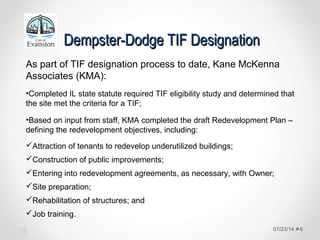 Evanston plaza tif 03.26.2012 final | PPT | Developmental Sites | Real ...