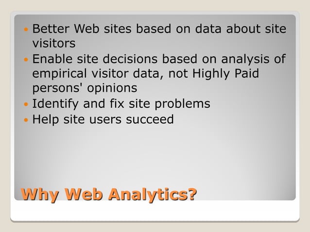 Government Web Analytics | PPT