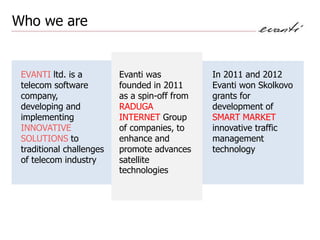 Evanti presentation | PPTX | Cloud Computing | Internet