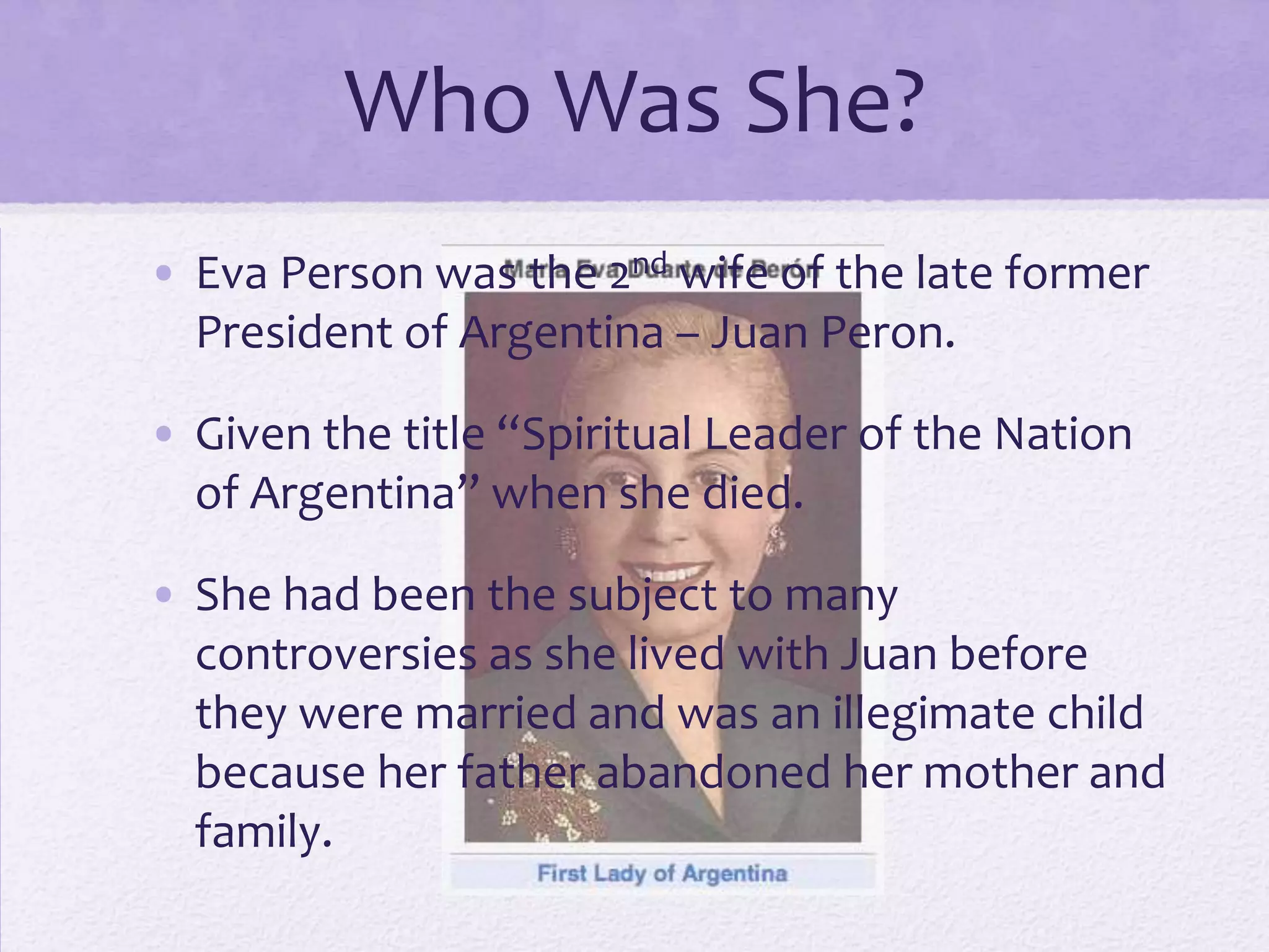 Eva Peron | PPTX