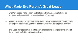 Eva Peron PowerPoint Per:1 | PDF