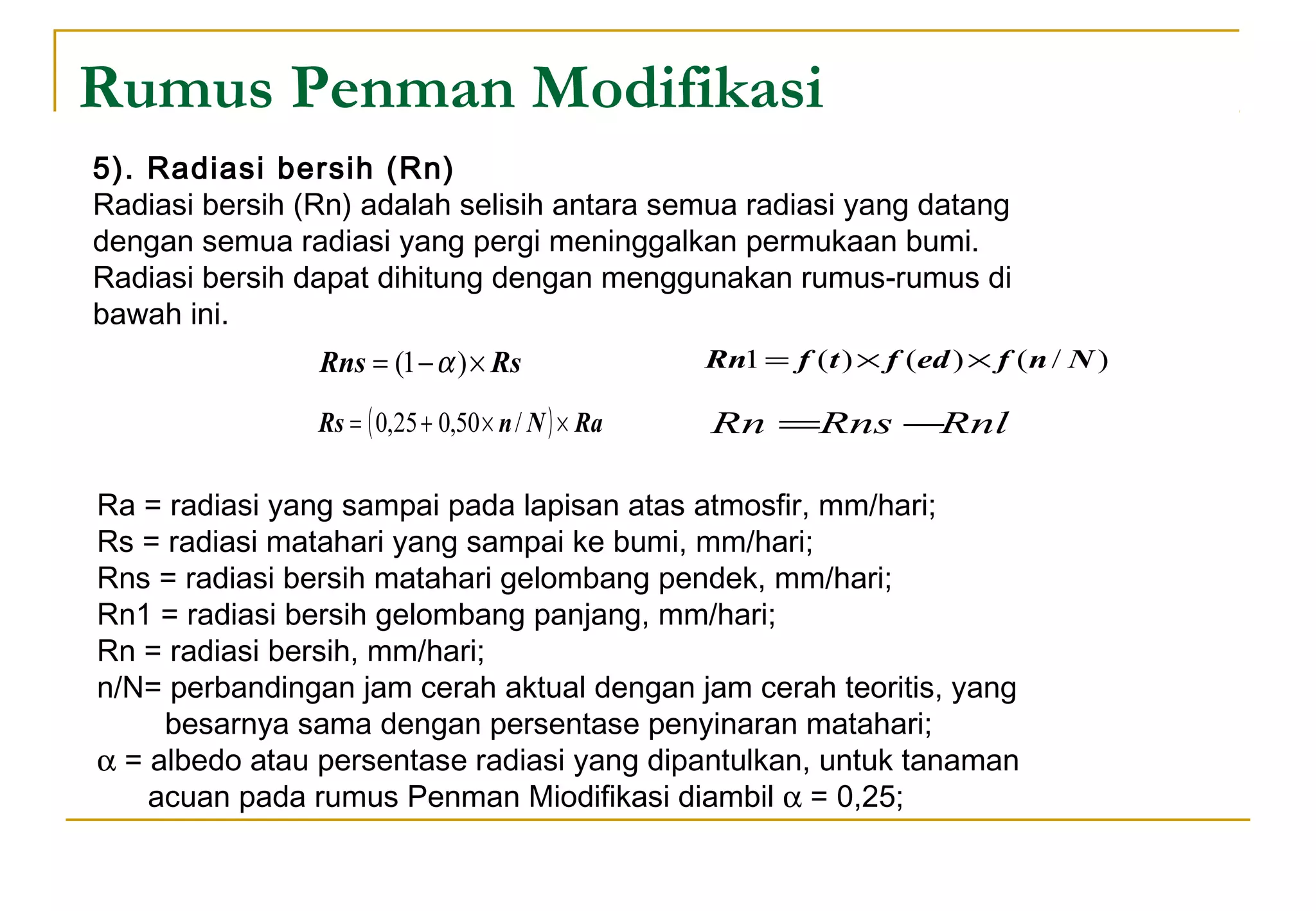 Evaporasi, transpirasi, evapotranspirasi | PPT