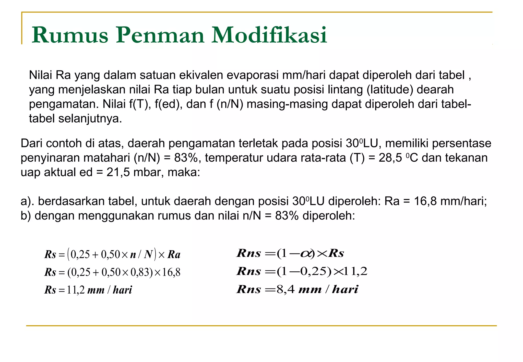 Evaporasi, transpirasi, evapotranspirasi | PPT