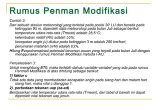 Evaporasi, transpirasi, evapotranspirasi | PPT