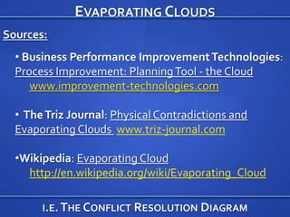 Evaporating Clouds i.e. The Conflict Resolution Diagram | PPTX