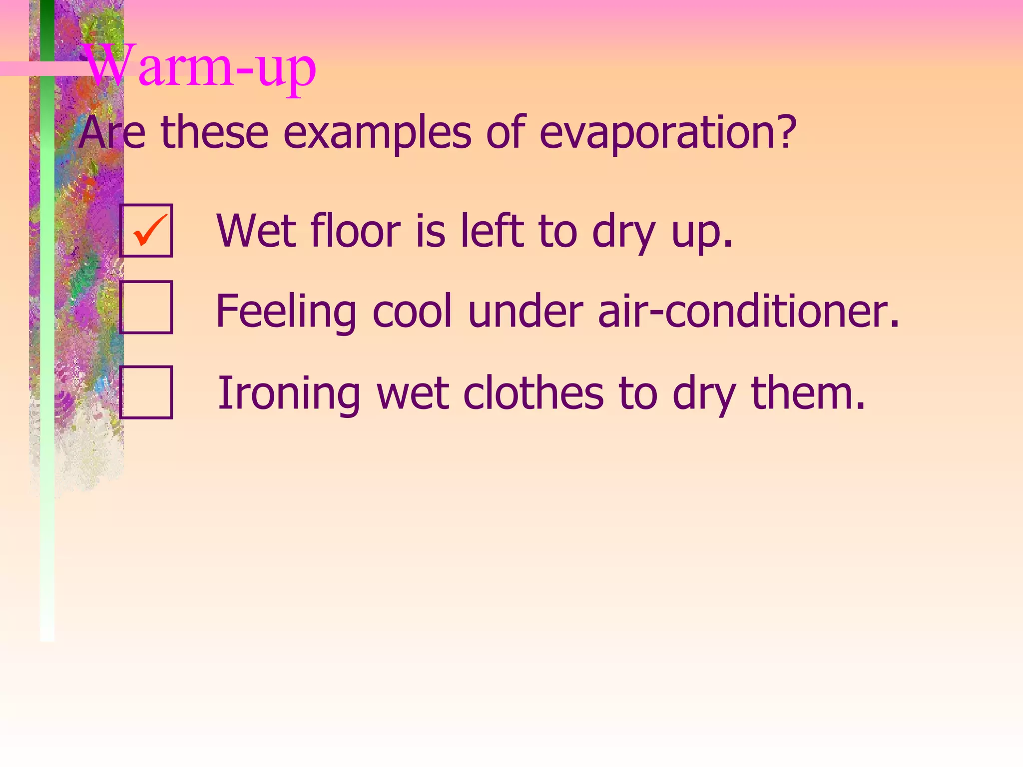 Evaporation | PPT