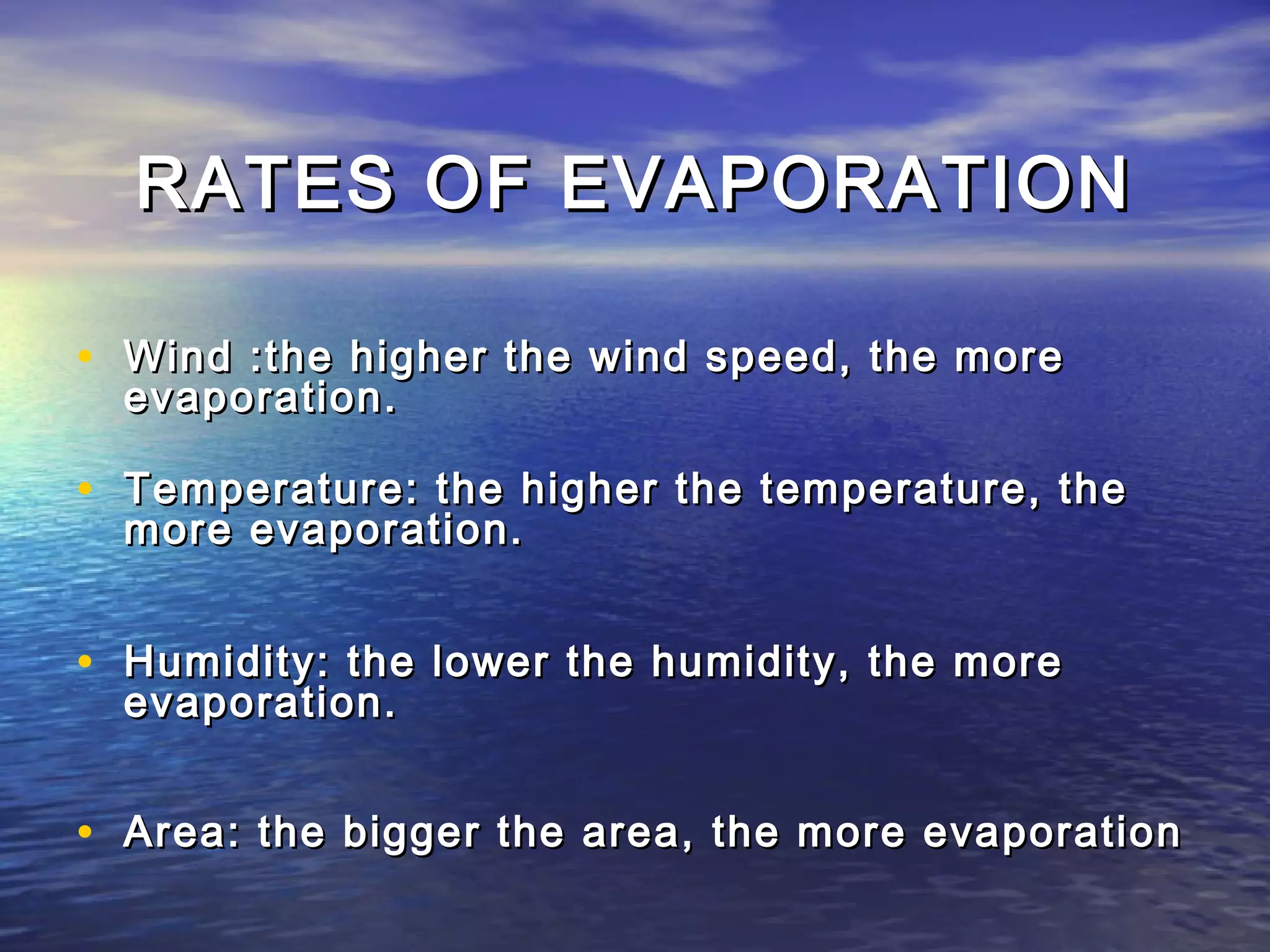 Evaporation | PPT