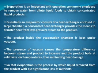 Evaporation Process | PPTX