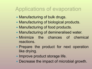 Pharmaceutical Engineering: Evaporation | PDF