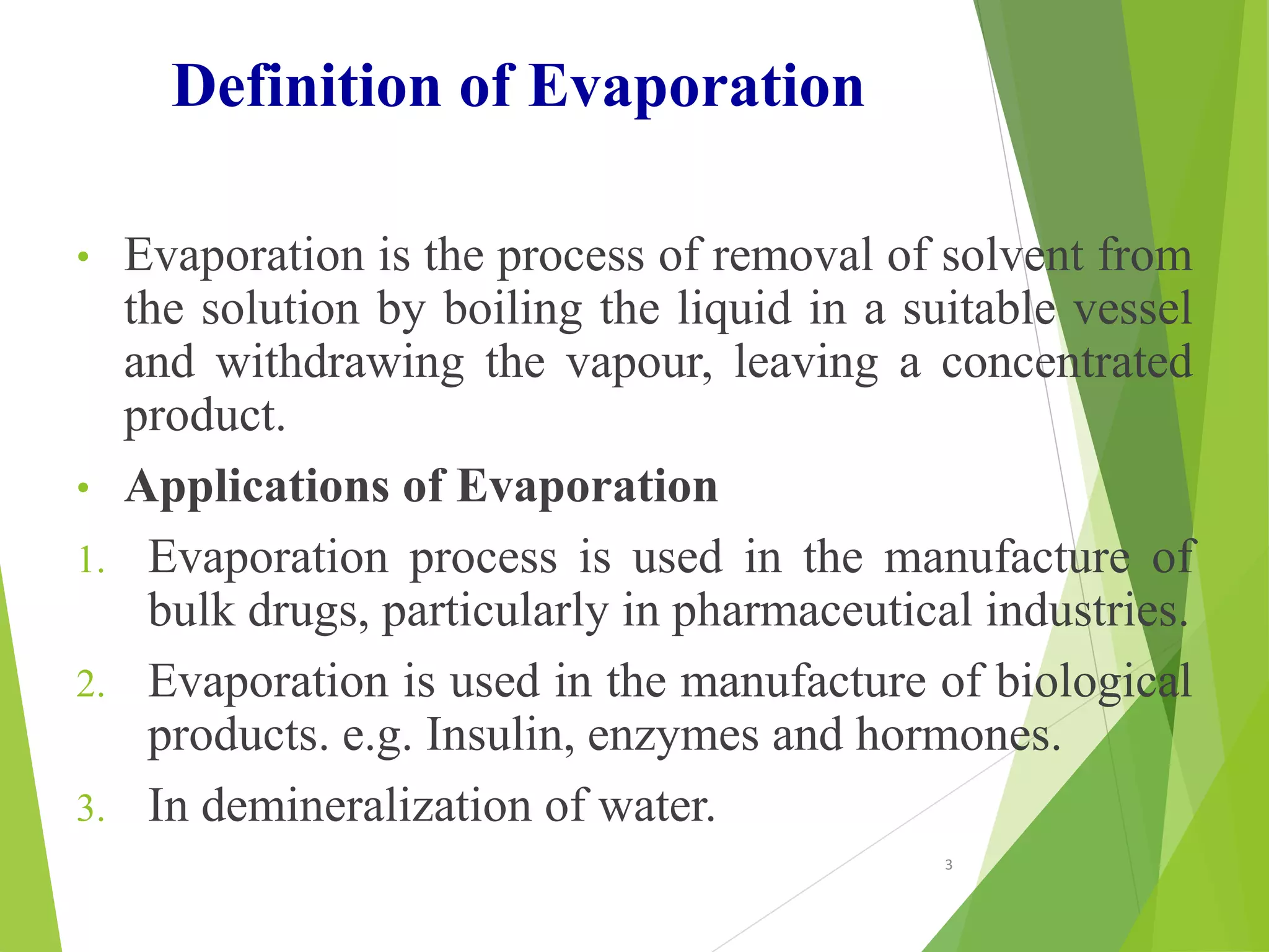 Evaporation- Pharmaceutical Engineering | PPT Evaporation- Pharmaceutical Engineering | PPT