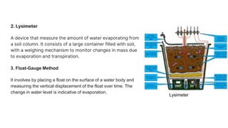 Evaporation: a key component of water cycle | PPTX