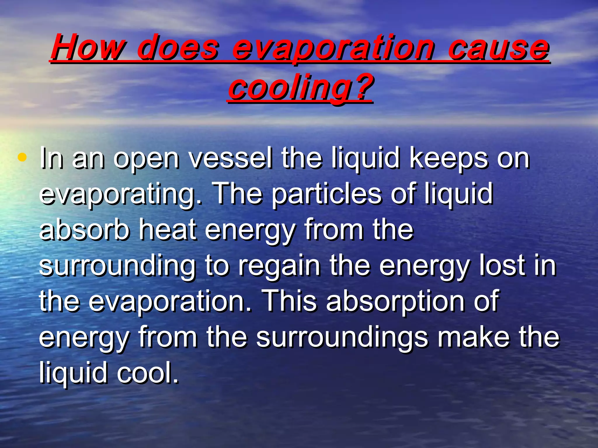 Evaporation | PPT