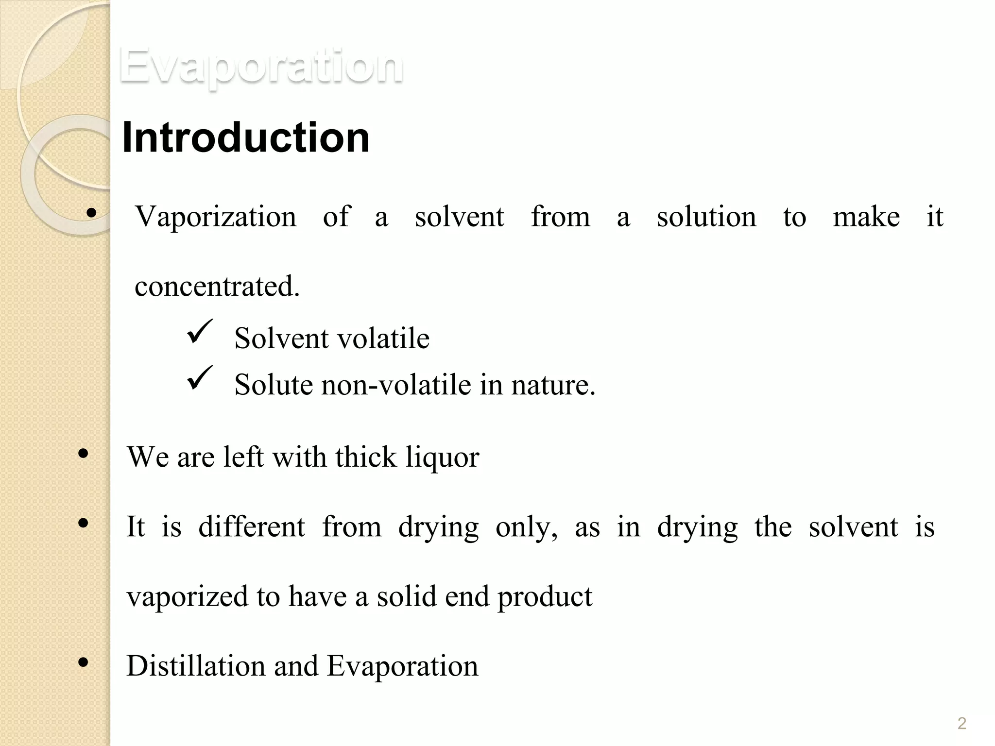 Evaporation ppt | PPT