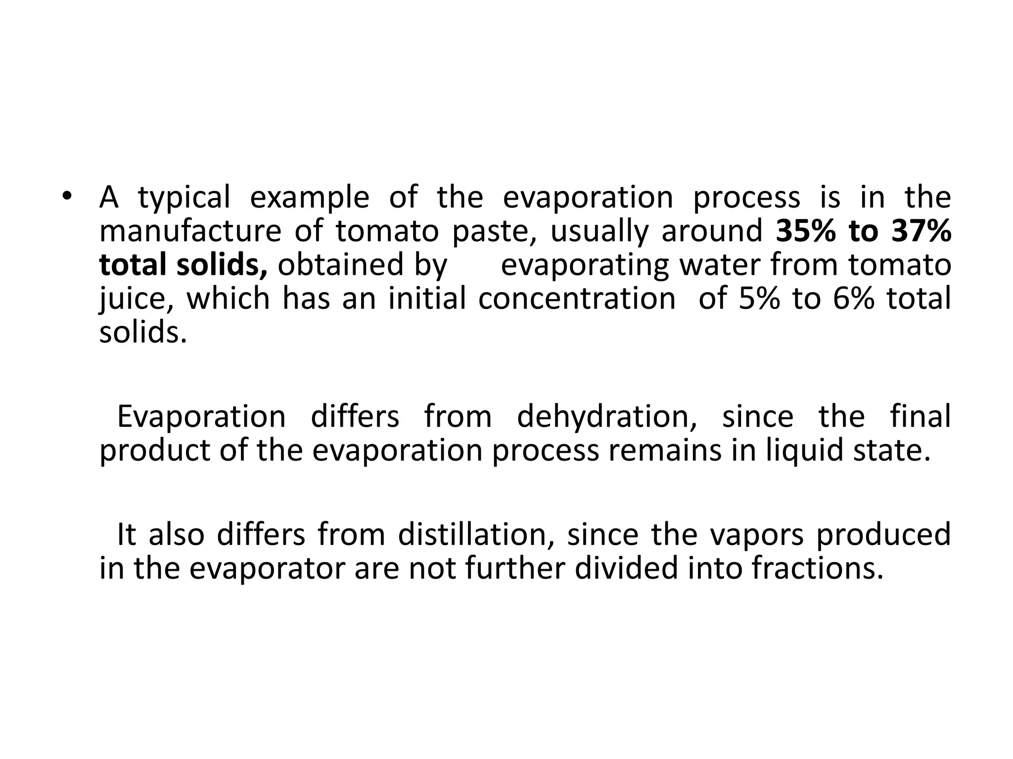 Evaporation in food industry | PPTX