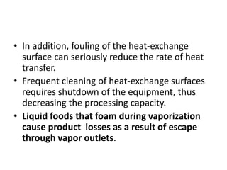 Evaporation in food industry | PPTX