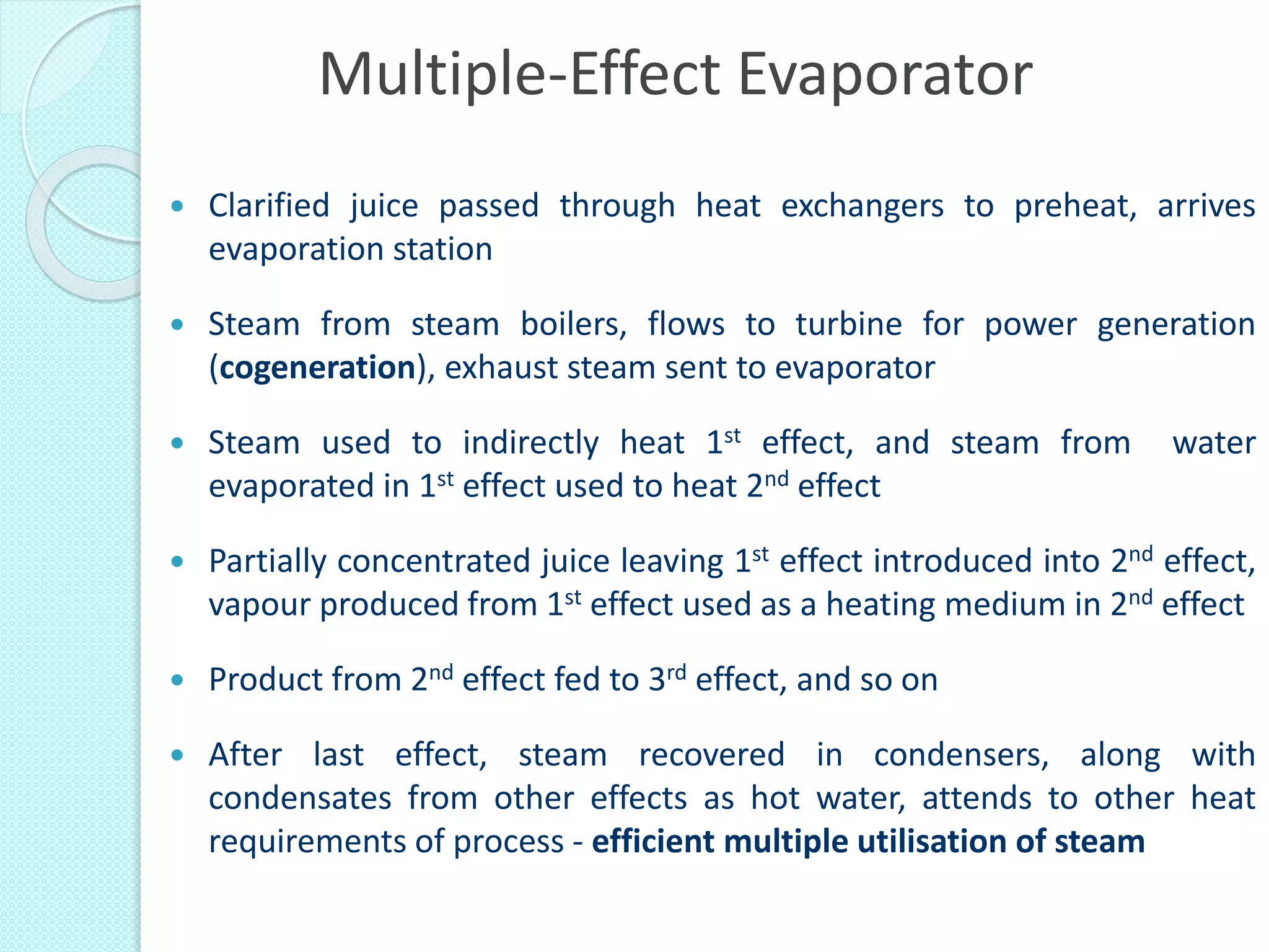 Evaporation in the sugar industry | PPTX