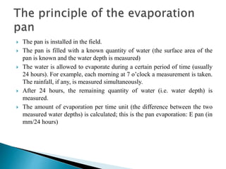 Evaporation measurement device | PPTX